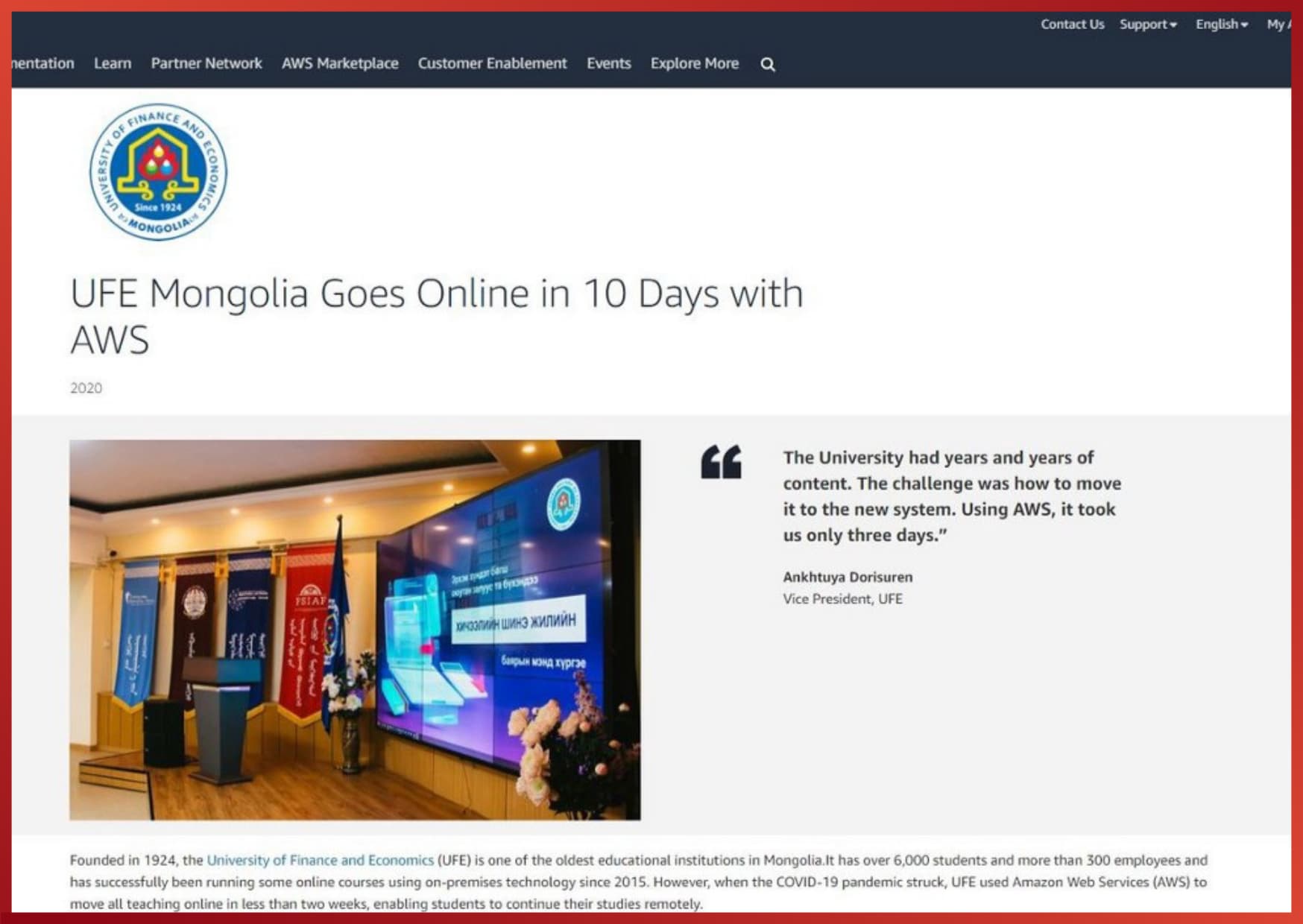 FIBO CLOUD startup from Ulaanbaatar, Mongolia